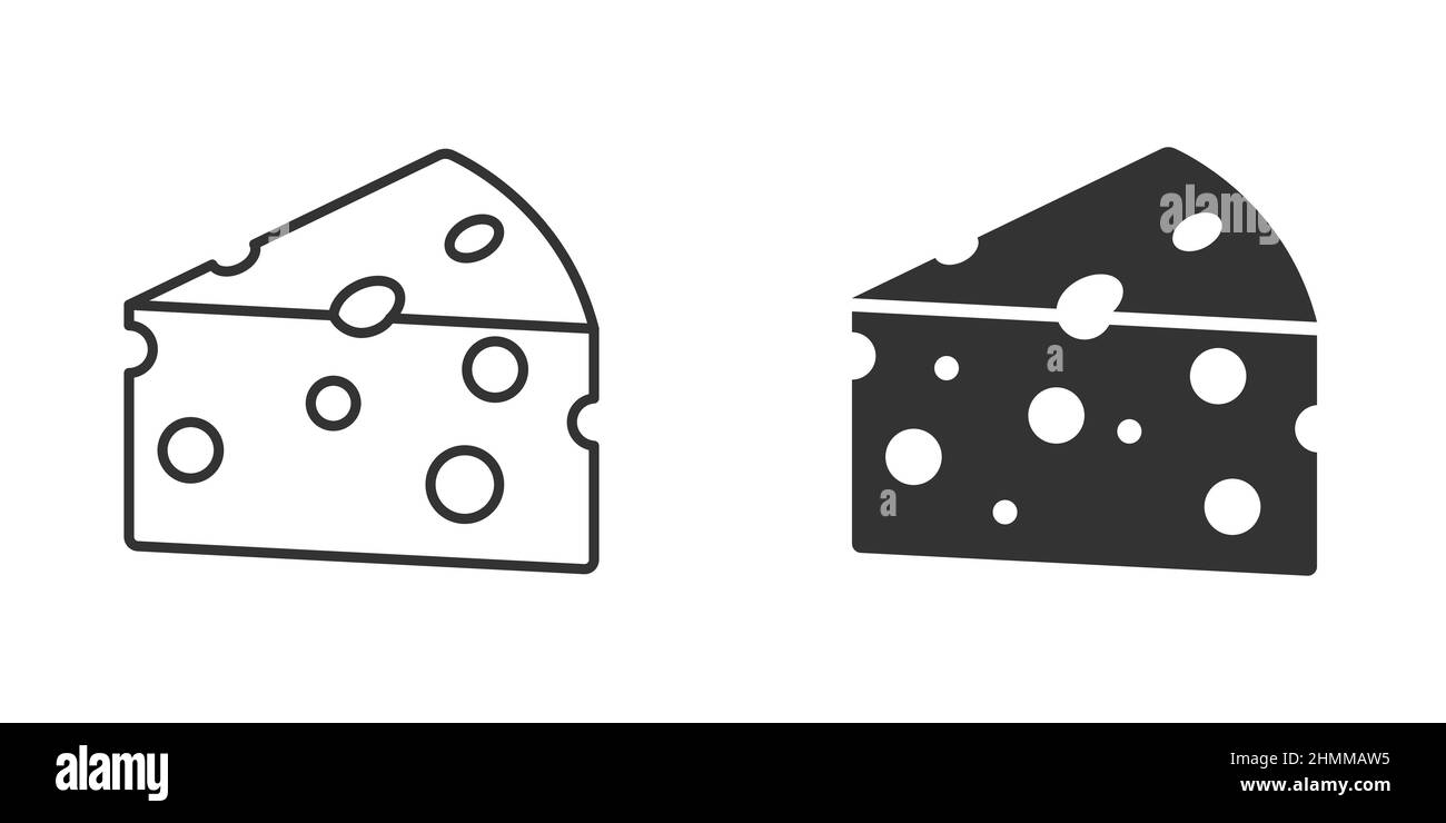 Cheese slice icon in Cut Out Stock Images & Pictures - Alamy