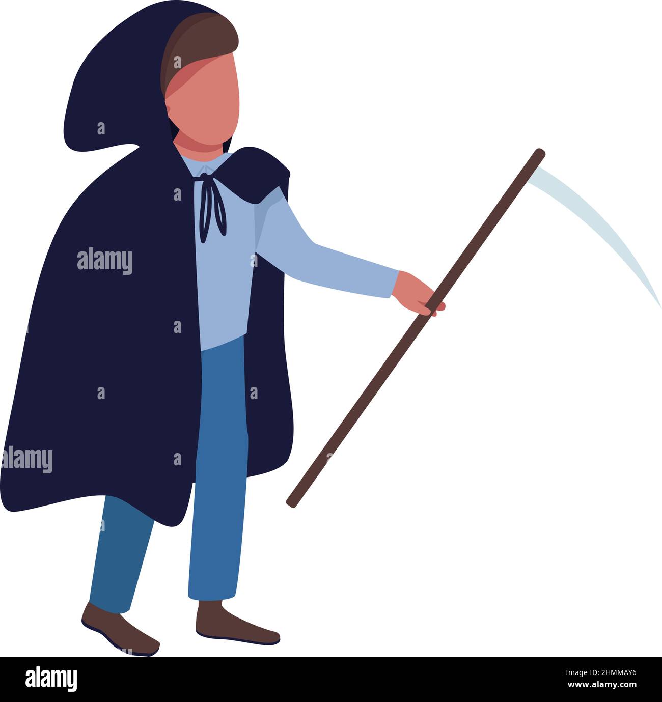 Scythe boy Stock Vector Images - Alamy