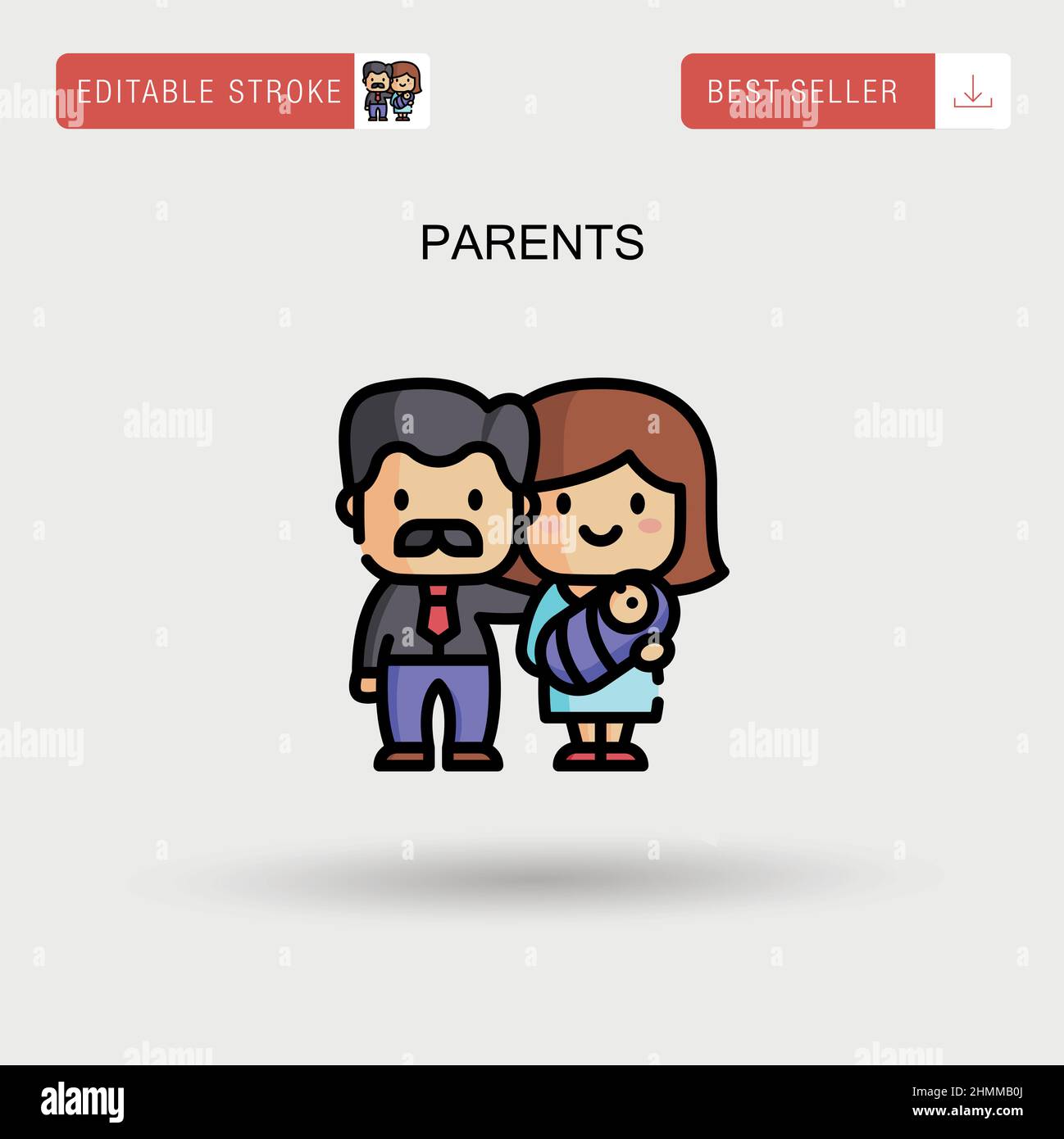Parents Simple vector icon Stock Vector Image & Art - Alamy