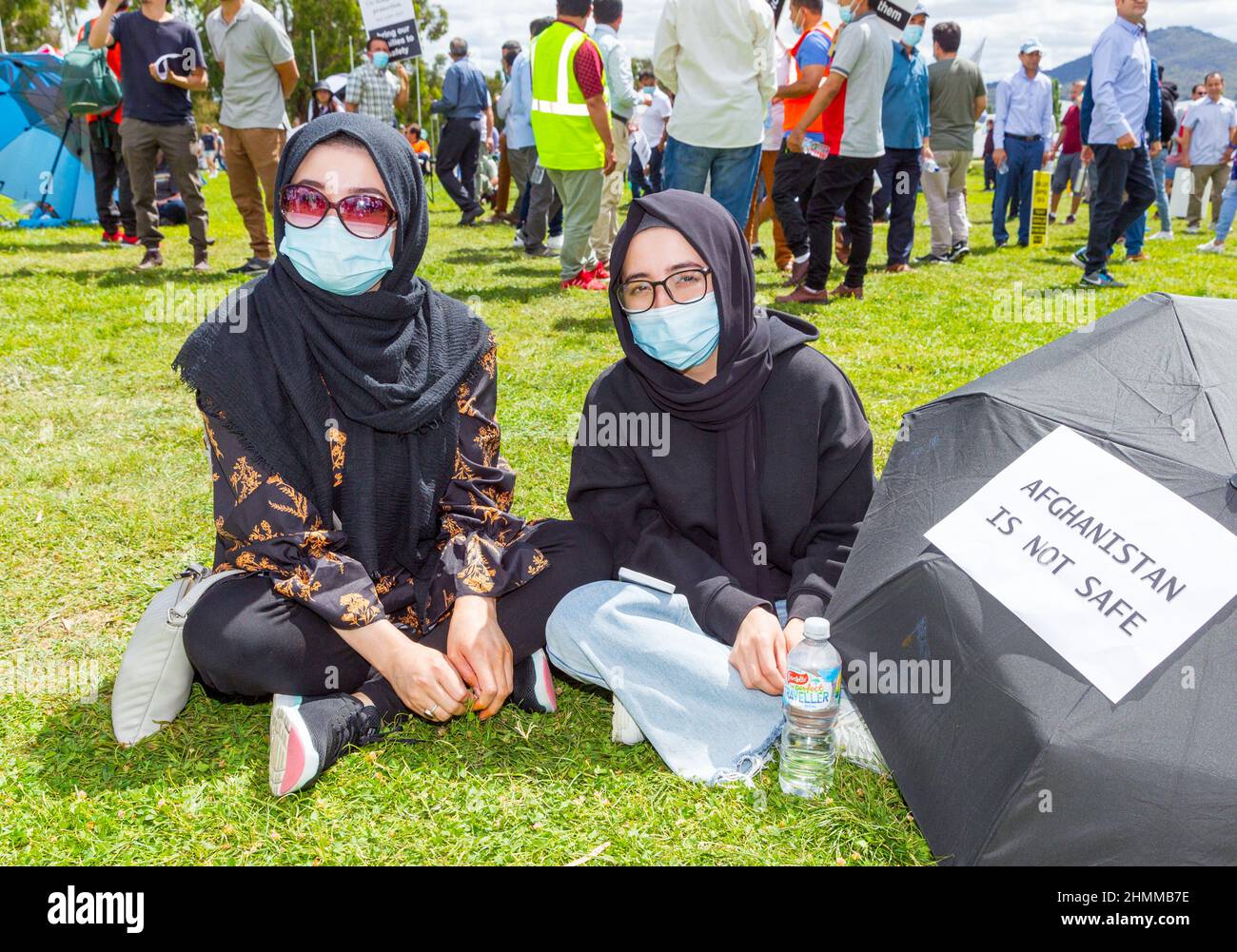 The 'Convoy to Canberra' coronavirus protest held on Capital Hill ...