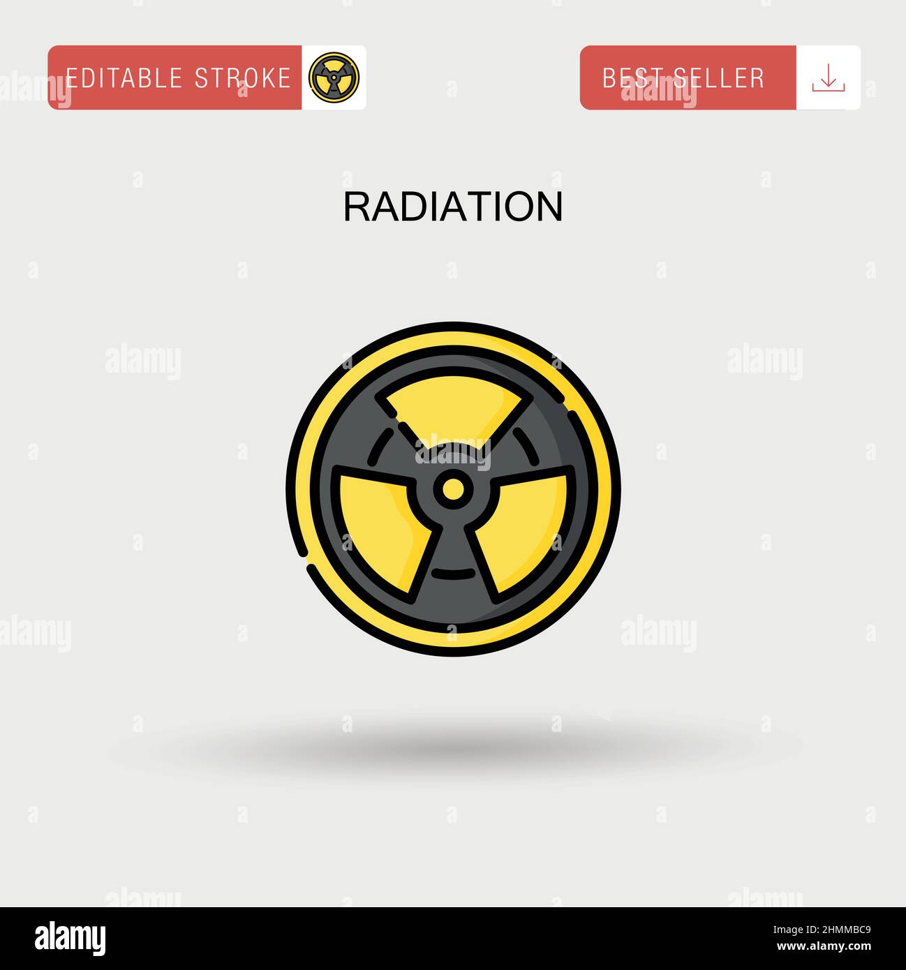 Radiation Simple vector icon Stock Vector Image & Art - Alamy