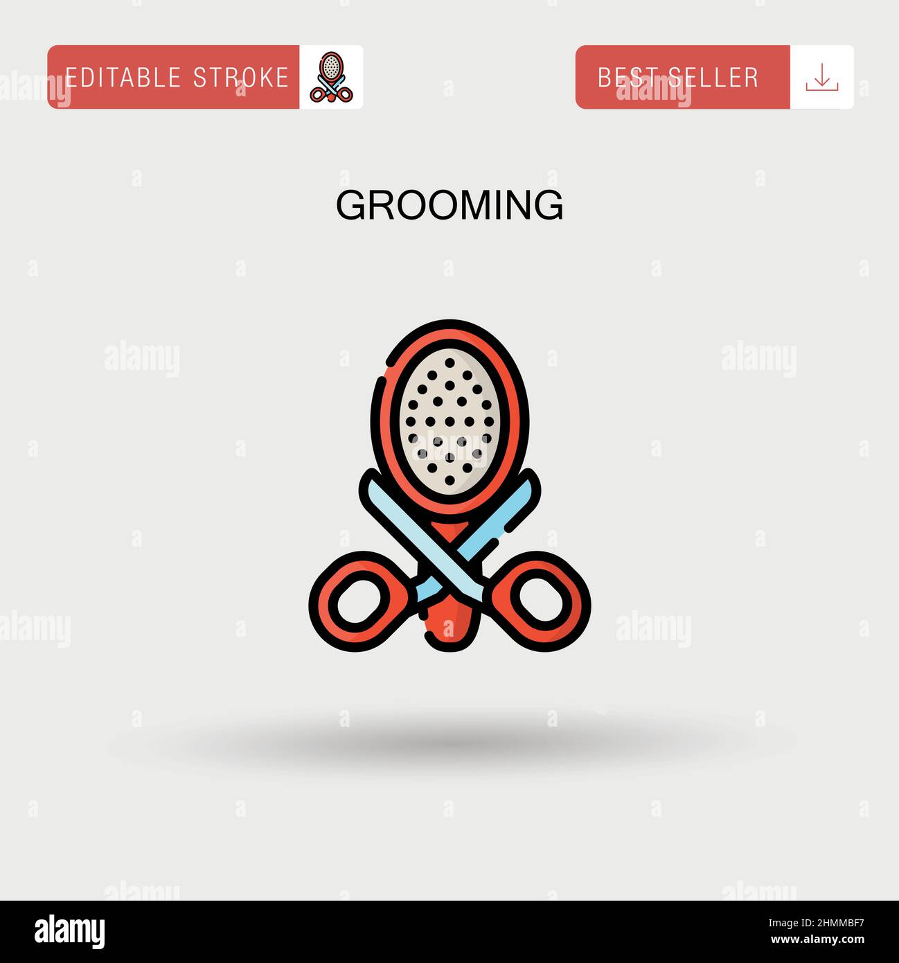 Grooming Simple vector icon Stock Vector Image & Art - Alamy