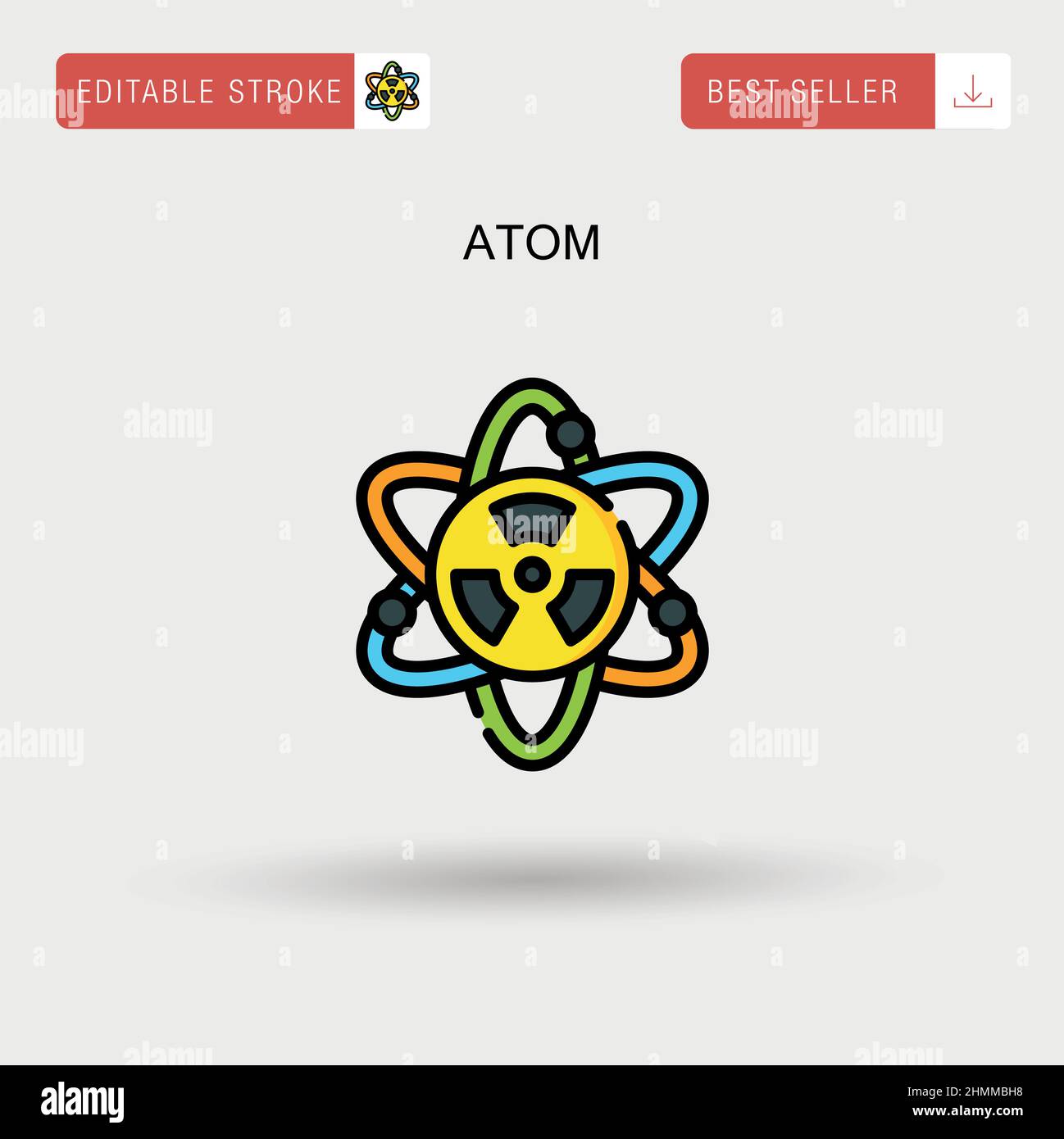Atom symbol hi-res stock photography and images - Alamy