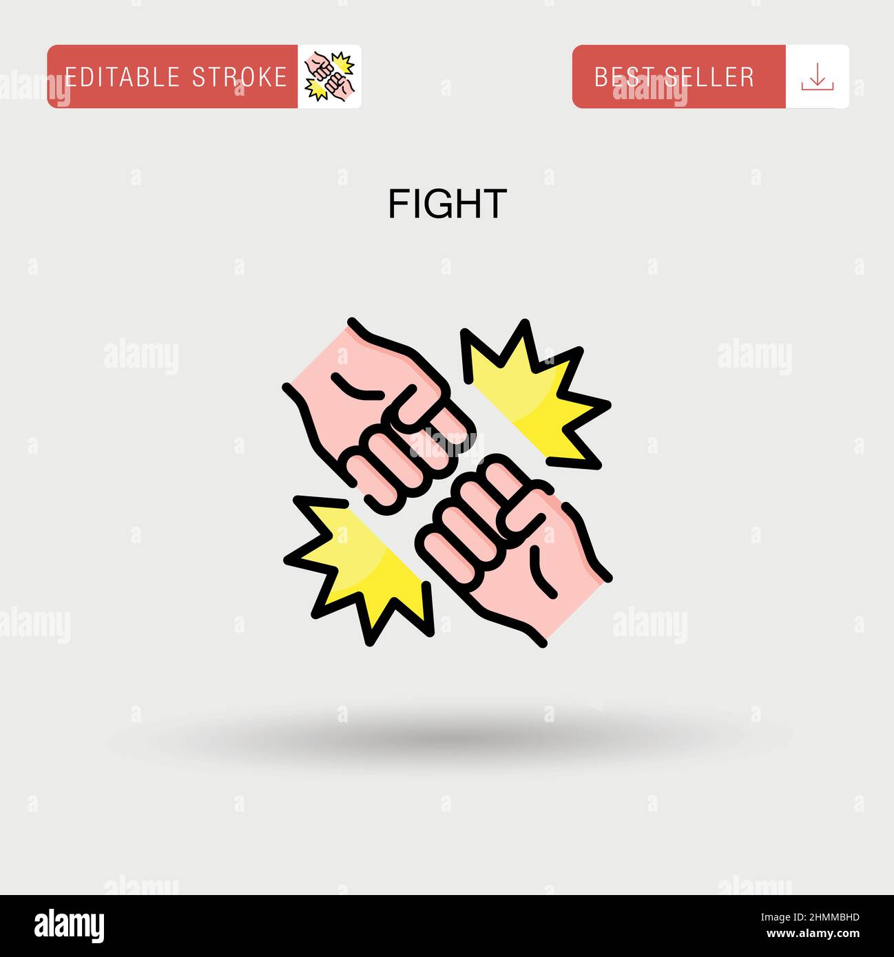 The fight Stock Vector Images - Alamy