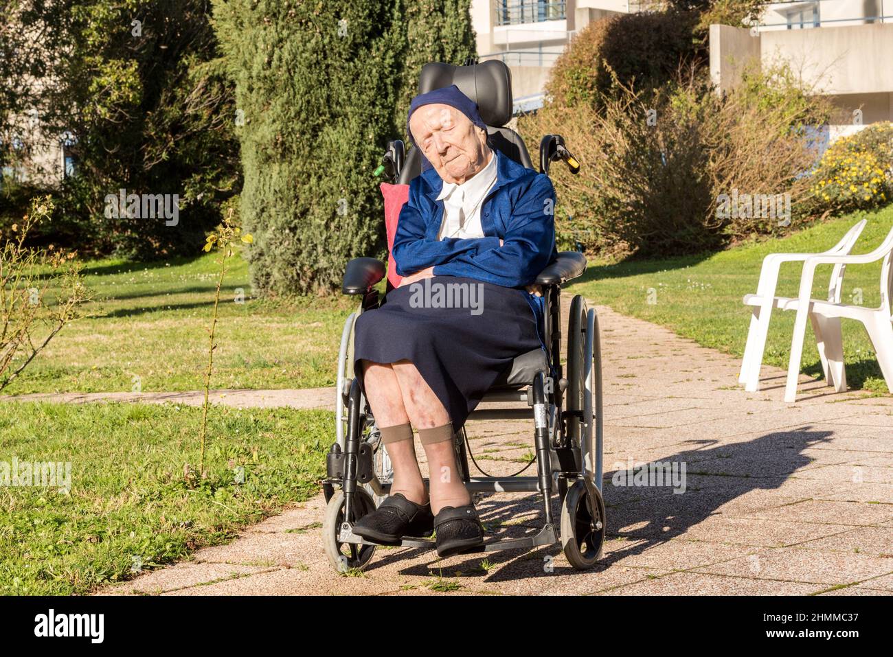 File photo dated February 10, 2022 of Sister Andre, Lucile Randon in ...