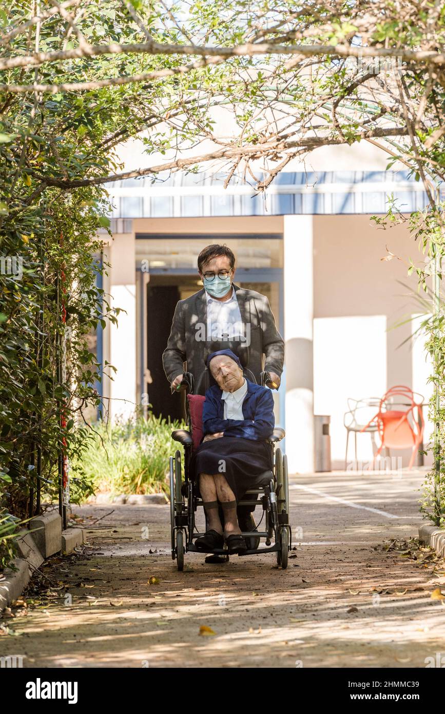 File photo dated February 10, 2022 of Sister Andre, Lucile Randon in ...