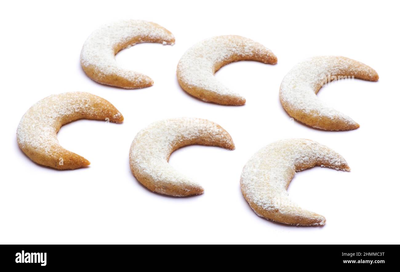 Traditional German or Austrian Vanillekipferl vanilla kipferl cookies ...