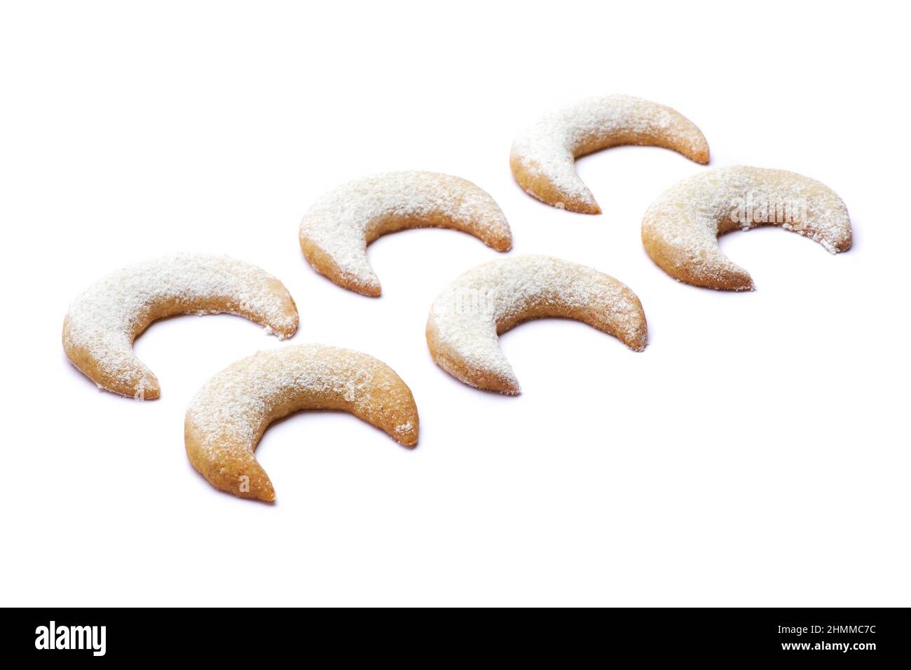 Traditional German or Austrian Vanillekipferl vanilla kipferl cookies ...