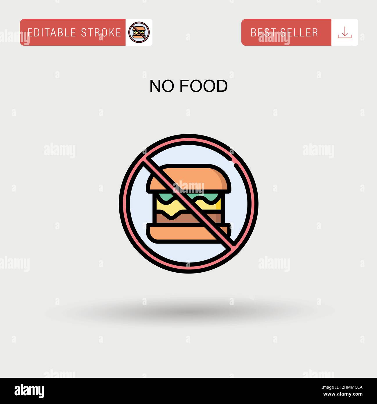 No food sign Stock Vector Images - Alamy