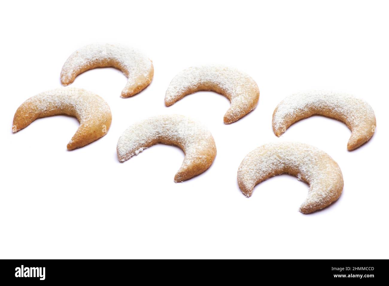 Traditional German or Austrian Vanillekipferl vanilla kipferl cookies ...