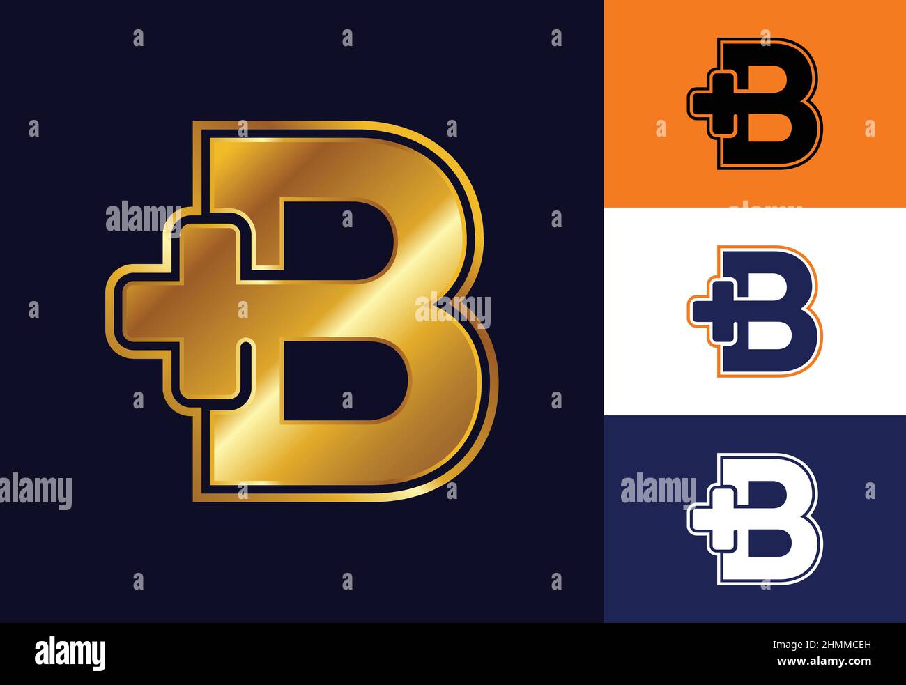 B plus logo hi-res stock photography and images - Alamy