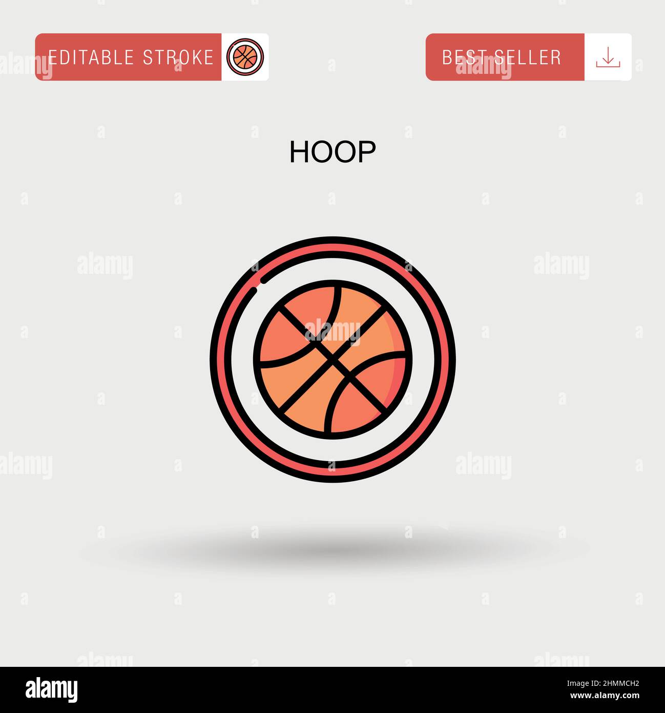 Hoop Simple vector icon Stock Vector Image & Art - Alamy