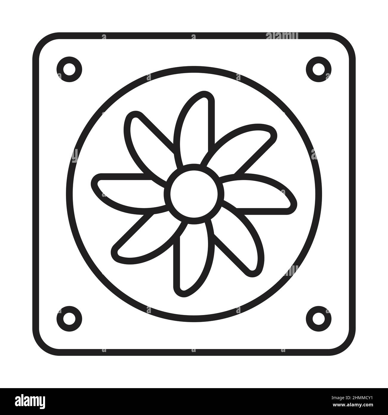 Exhaust fan outline icon vector for graphic design, logo, website ...