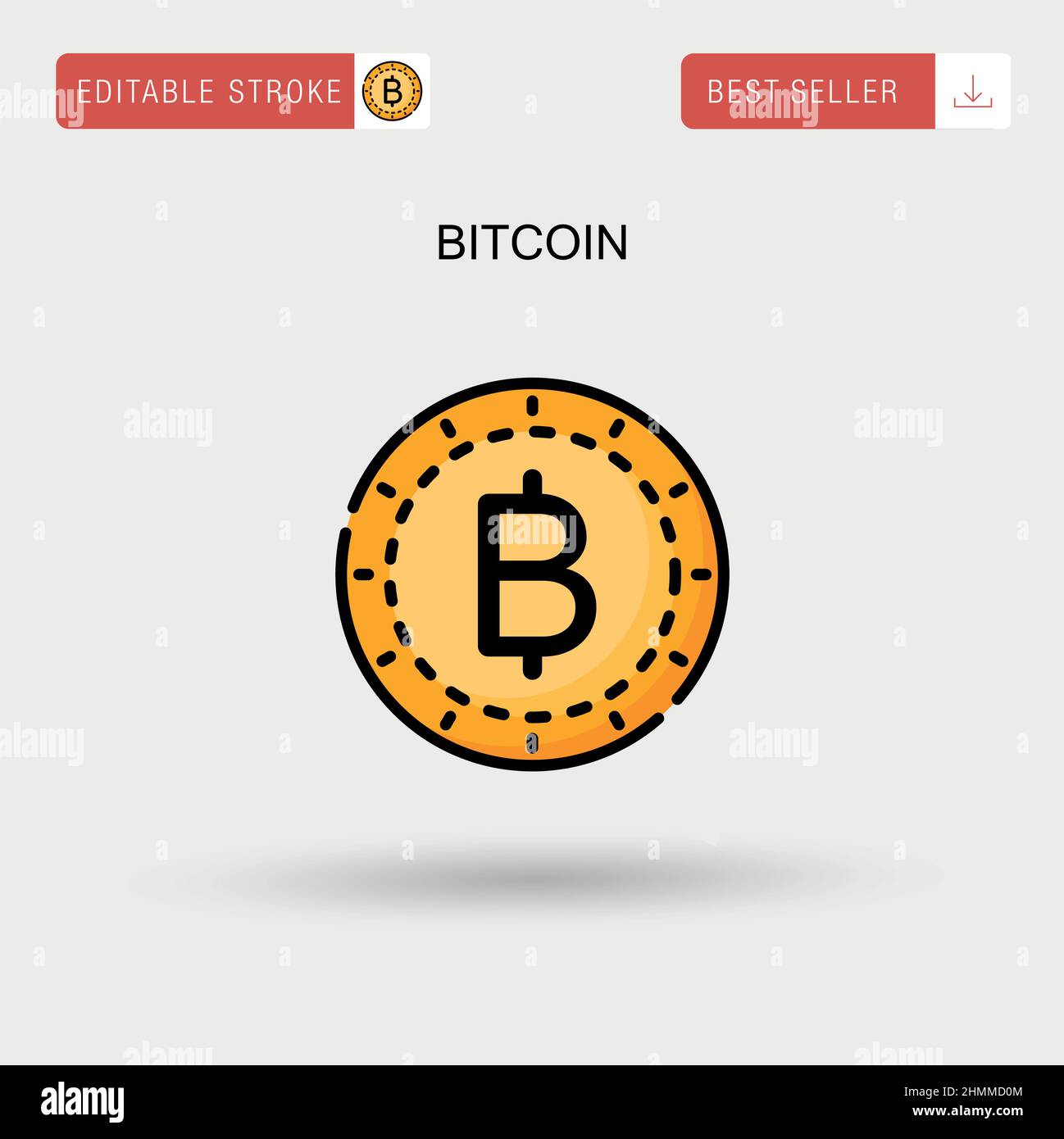 Bitcoin Simple vector icon Stock Vector Image & Art - Alamy