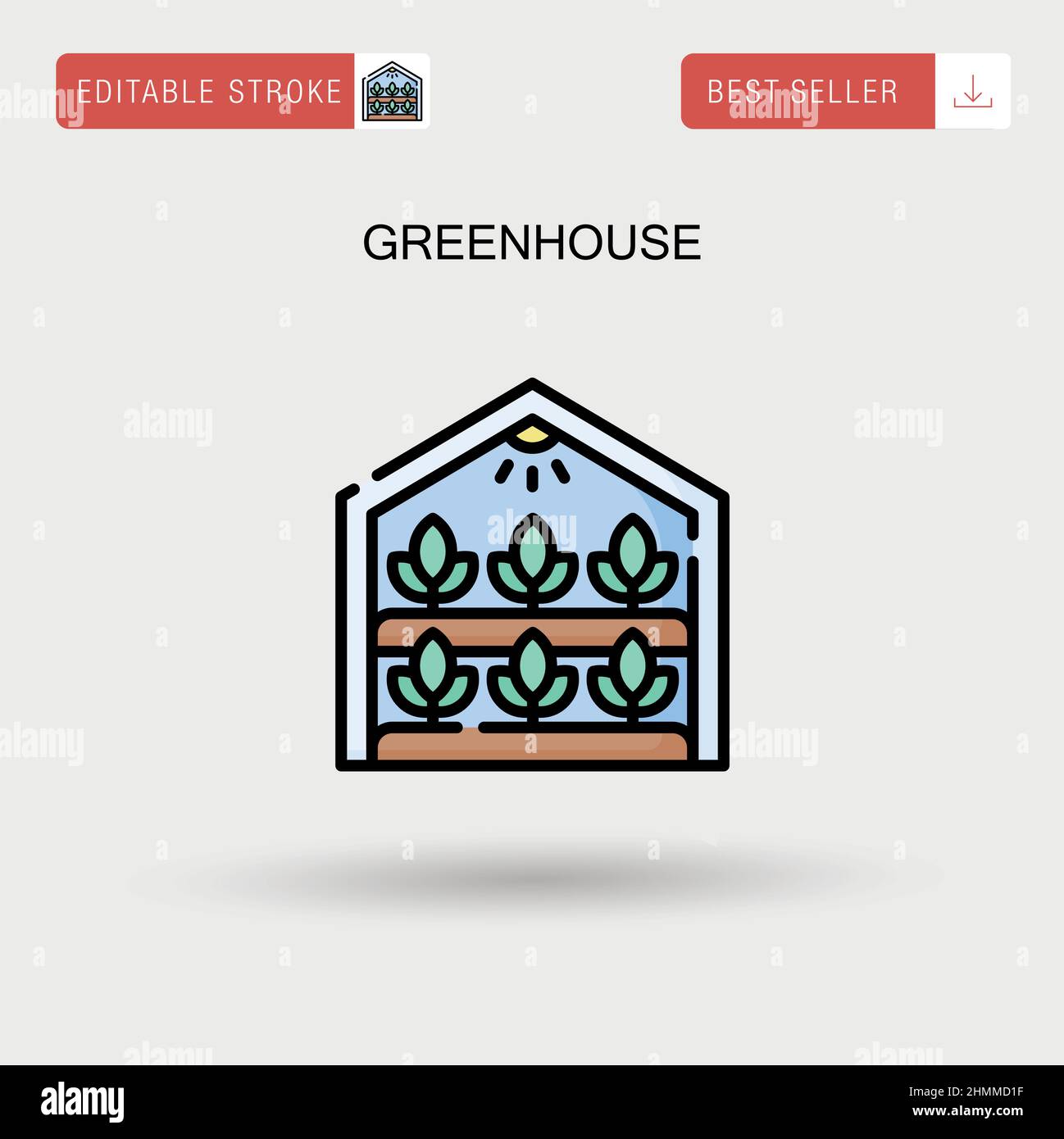 Greenhouse Simple vector icon Stock Vector Image & Art - Alamy