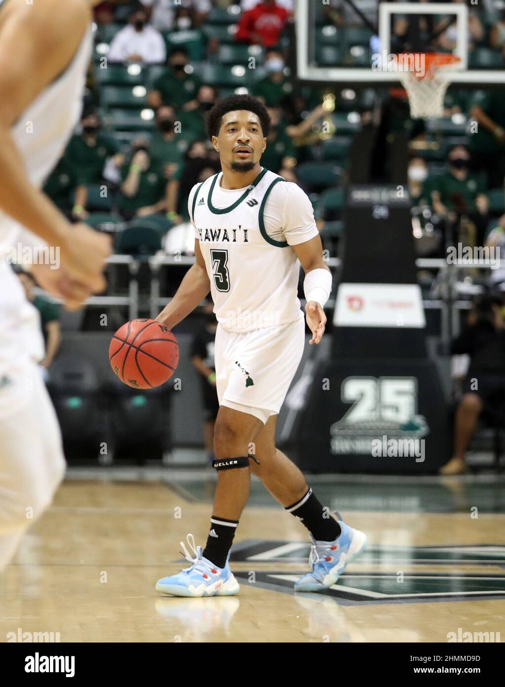 February 10, 2022 - Hawaii Rainbow Warriors guard JoVon McClanahan #3 ...