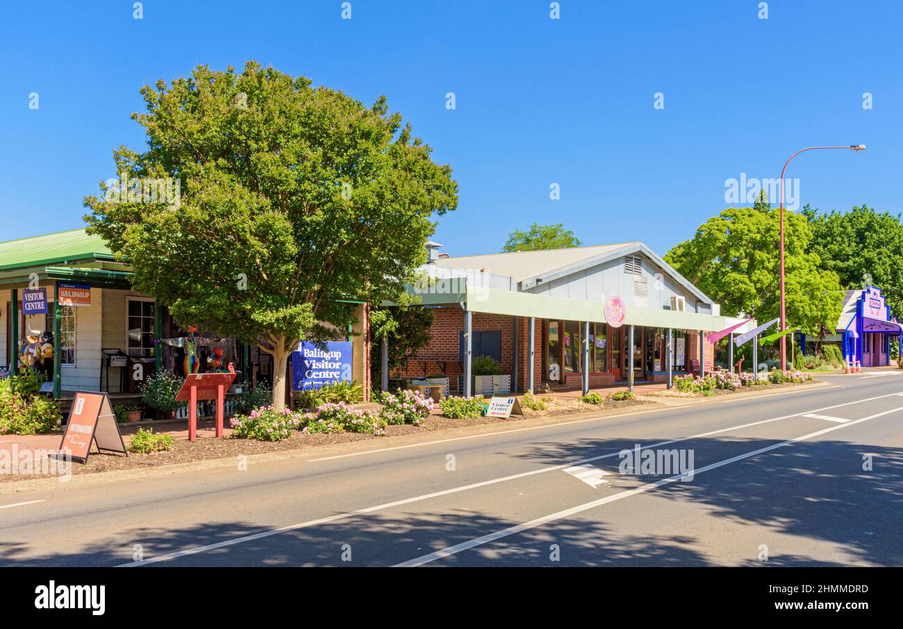 The small country town of Balingup, along the South Western Highway in ...