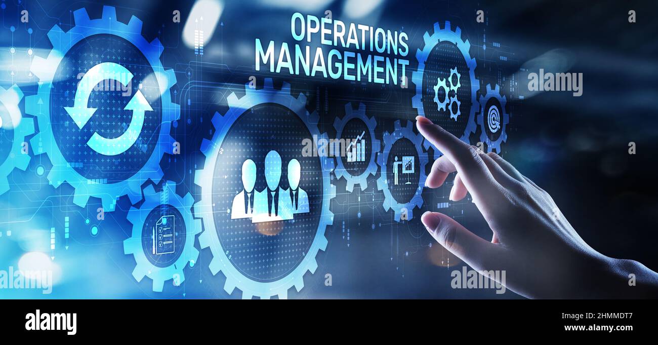 Operation management business finance concept on screen Stock Photo - Alamy
