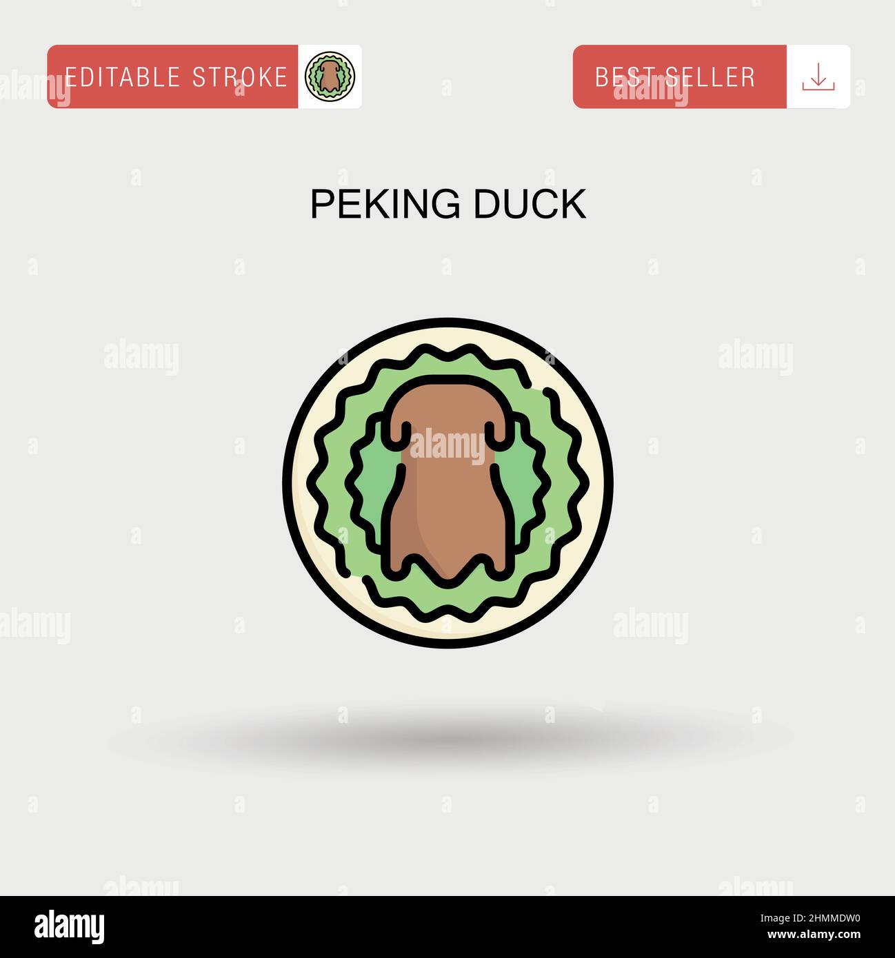 Chinese peking duck dish Stock Vector Images - Alamy