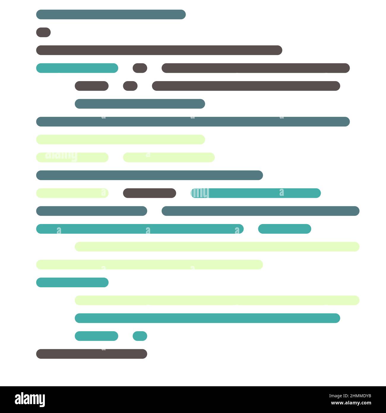 Cartoon coding simulated lines vector illustration Stock Vector Image ...