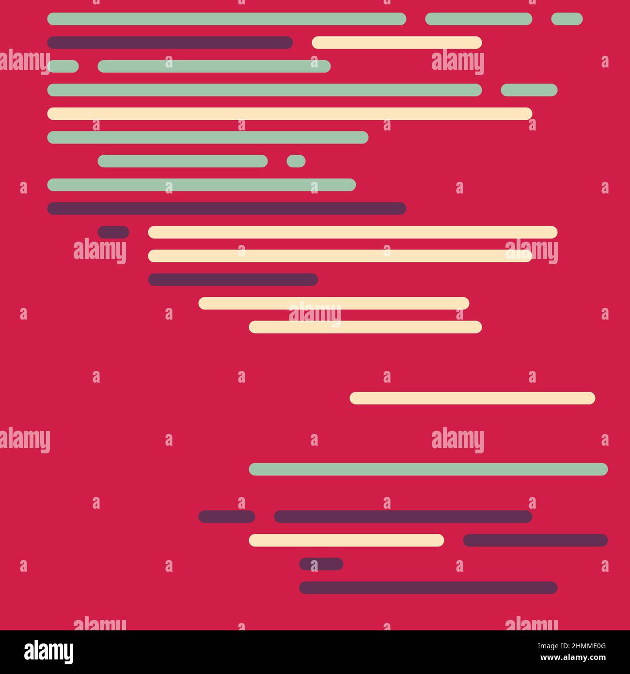 Cartoon coding simulated lines vector illustration Stock Vector Image ...