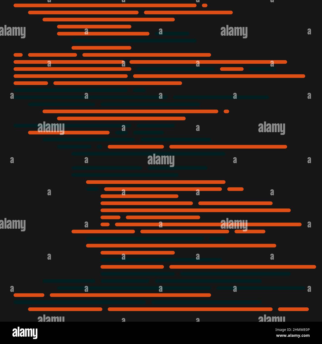 Cartoon coding simulated lines vector illustration Stock Vector Image ...