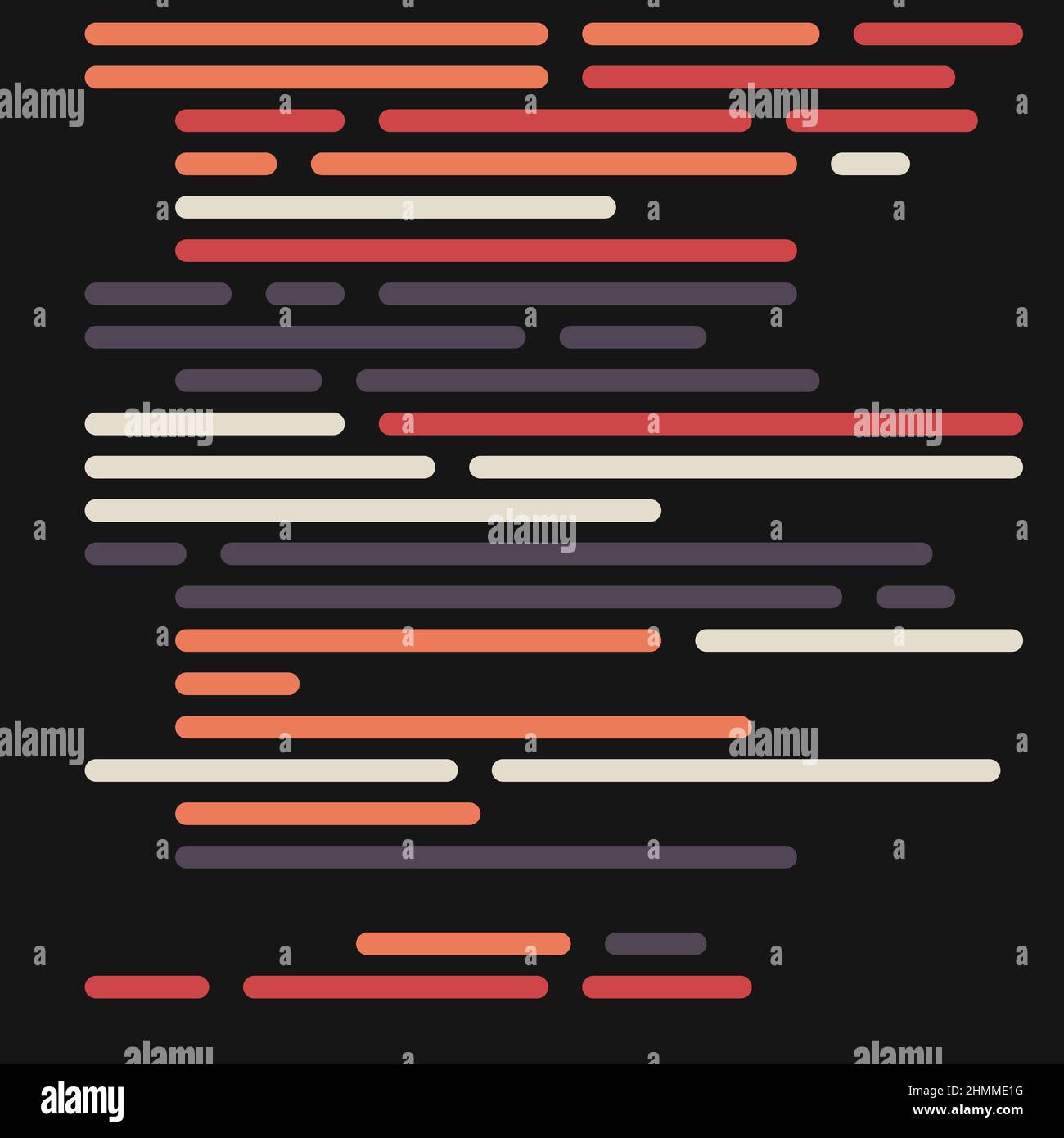 Cartoon coding simulated lines vector illustration Stock Vector Image ...