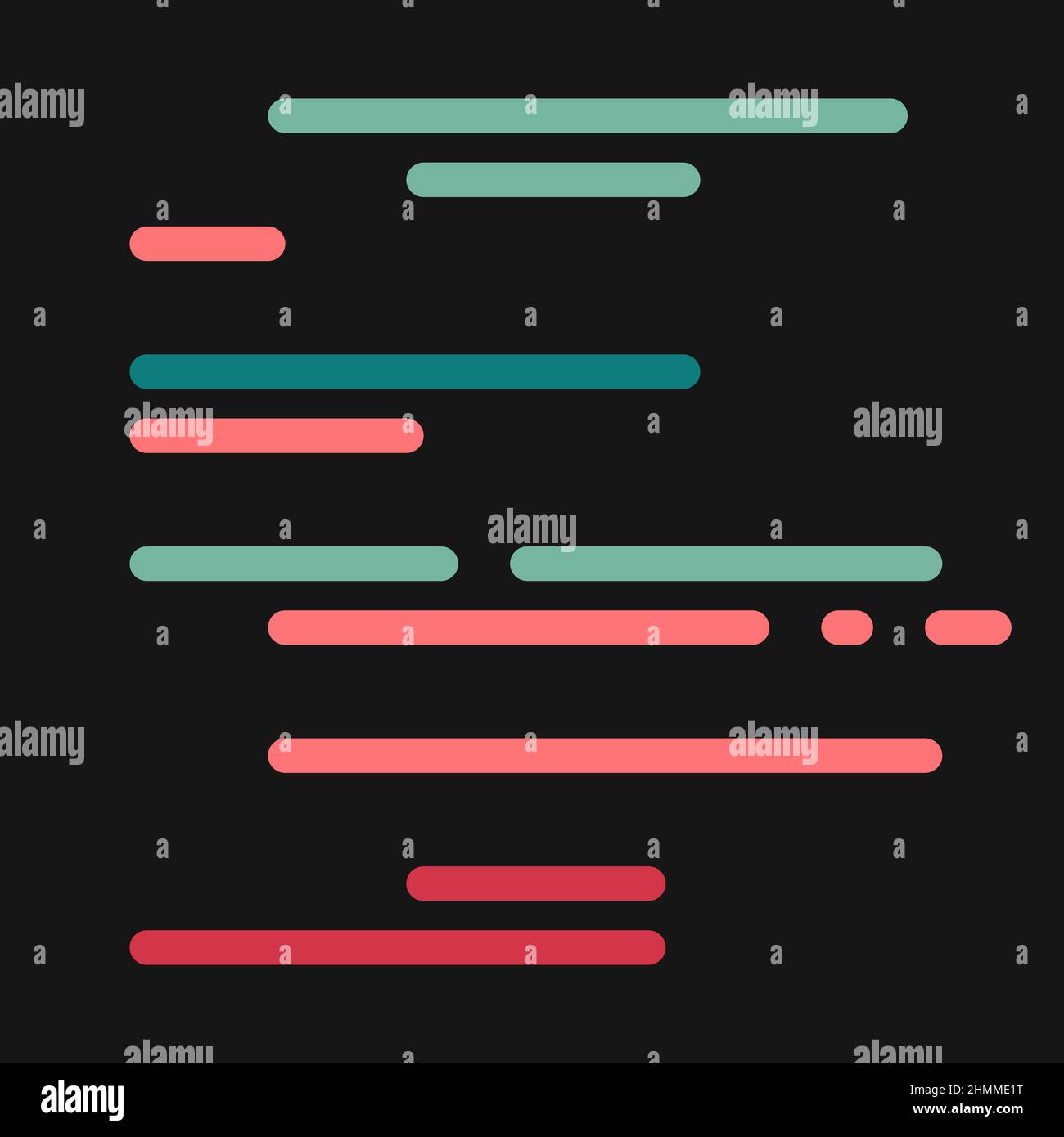 Cartoon coding simulated lines vector illustration Stock Vector Image ...