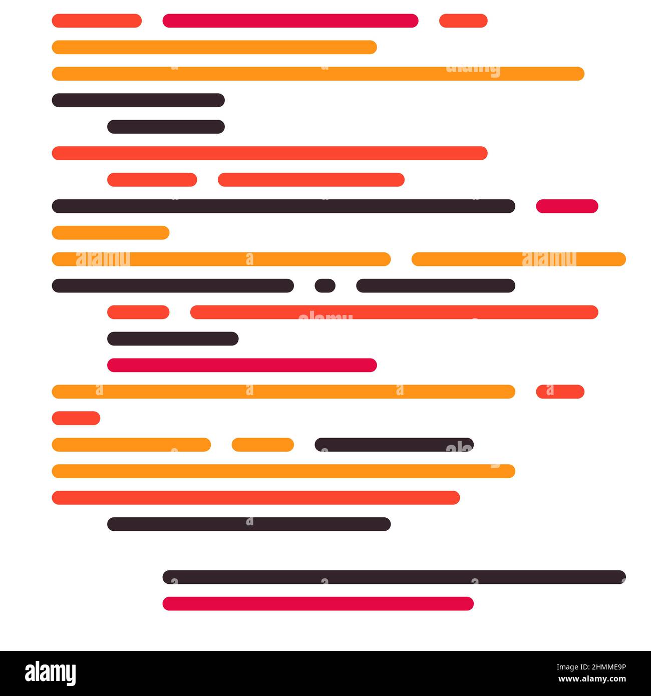 Cartoon coding simulated lines vector illustration Stock Vector Image ...