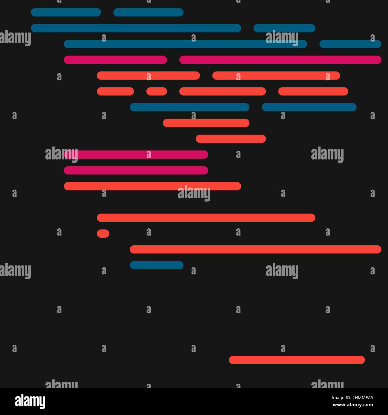 Cartoon coding simulated lines vector illustration Stock Vector Image ...