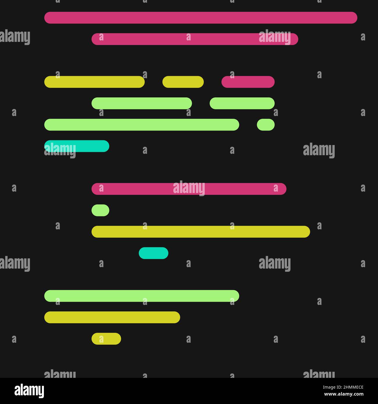 Cartoon coding simulated lines vector illustration Stock Vector Image ...