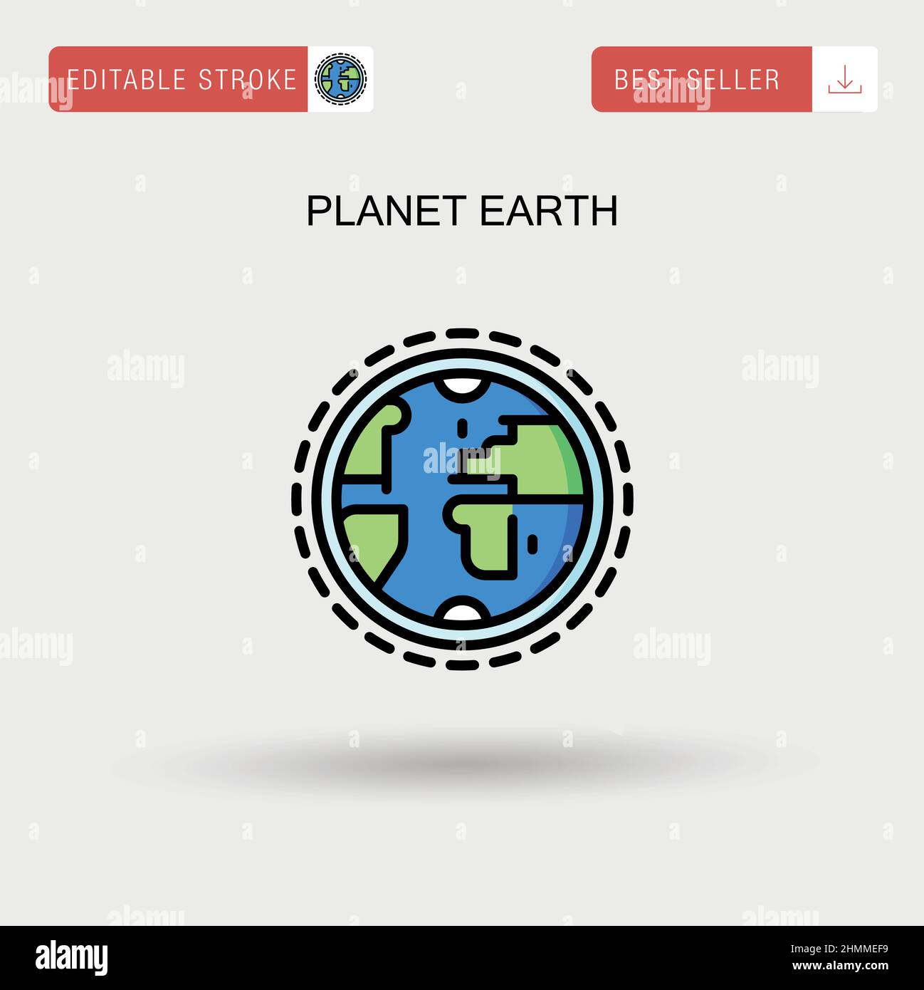 Planet earth Simple vector icon Stock Vector Image & Art - Alamy