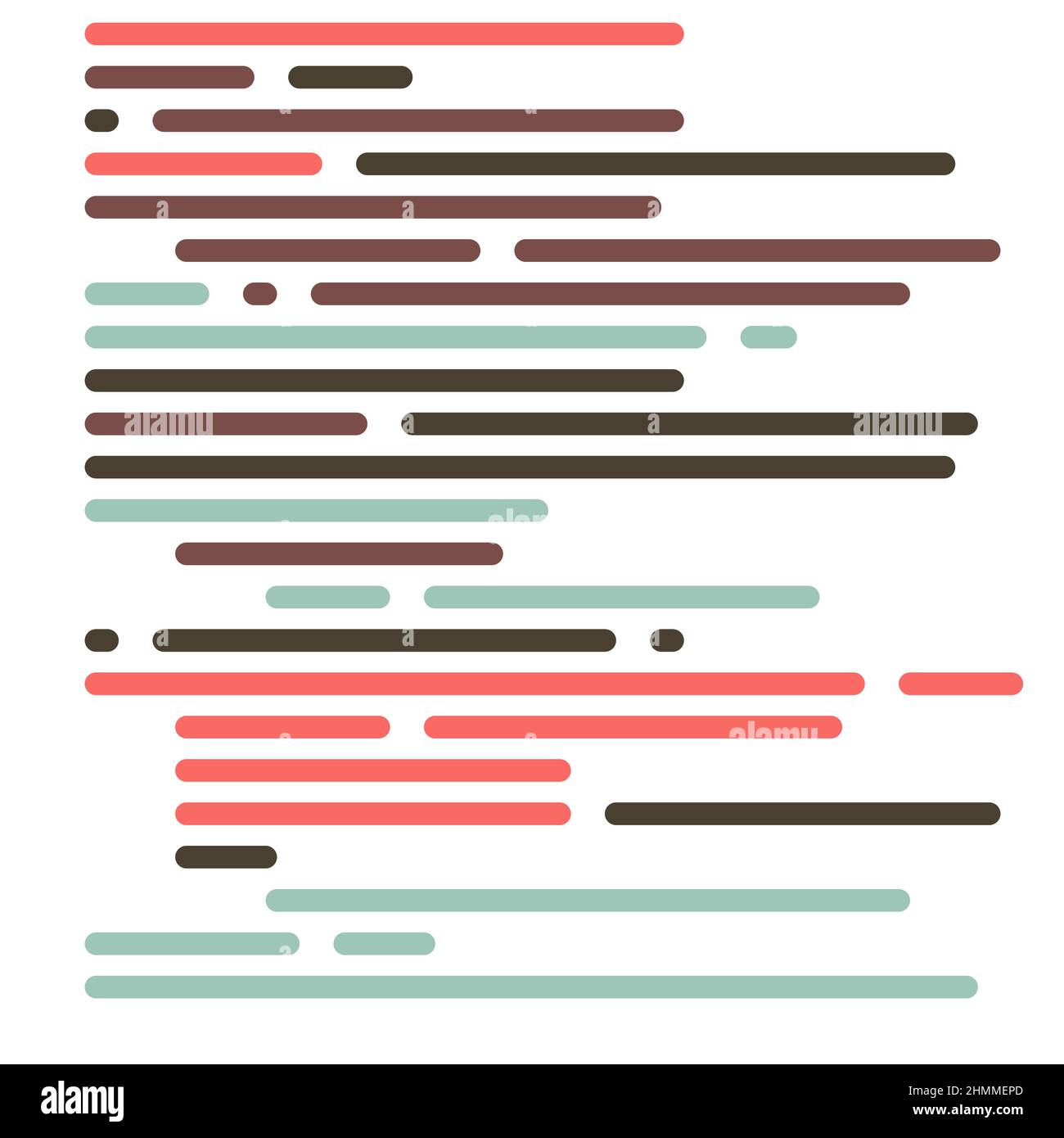 Cartoon coding simulated lines vector illustration Stock Vector Image ...
