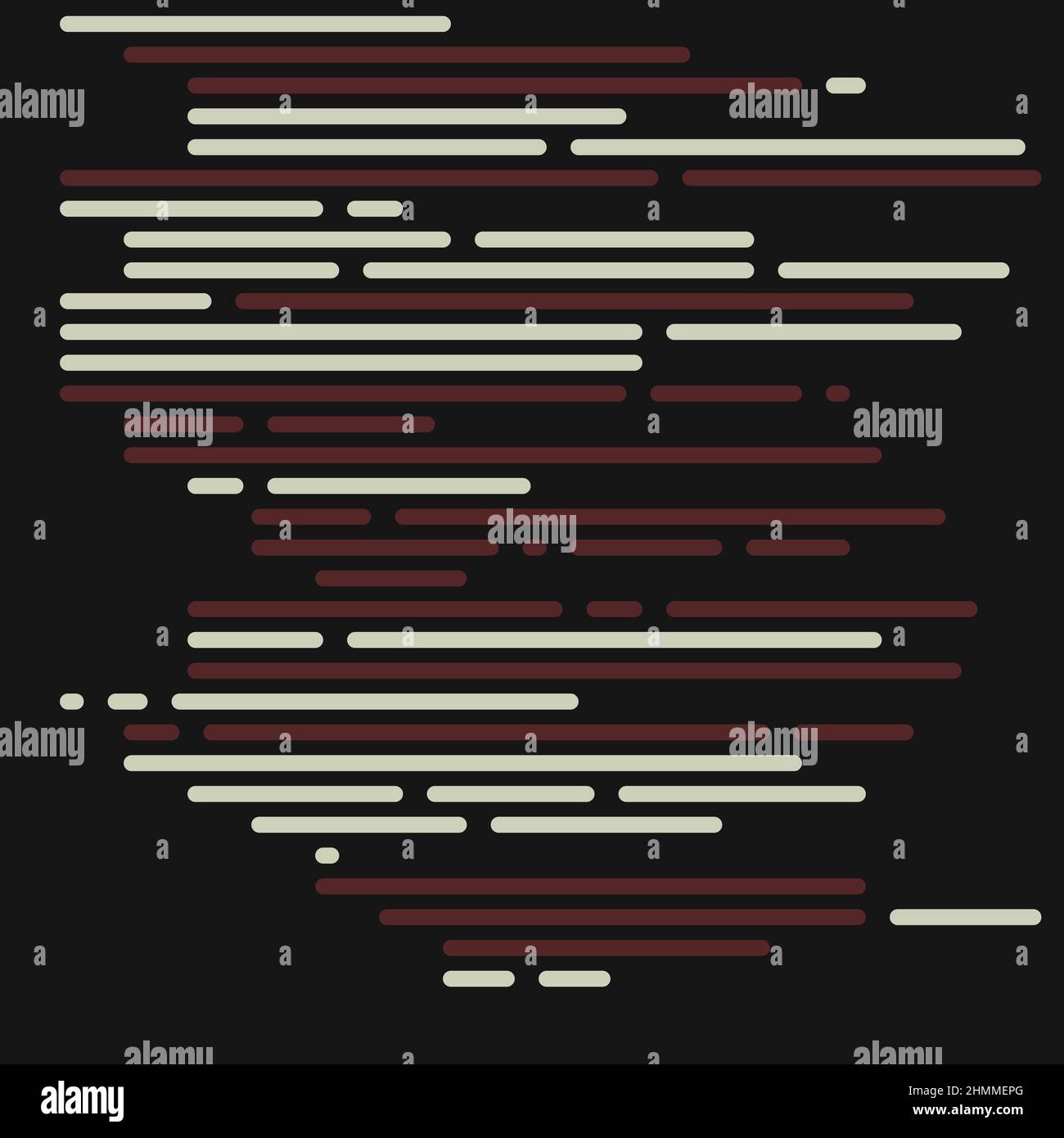 Cartoon coding simulated lines vector illustration Stock Vector Image ...