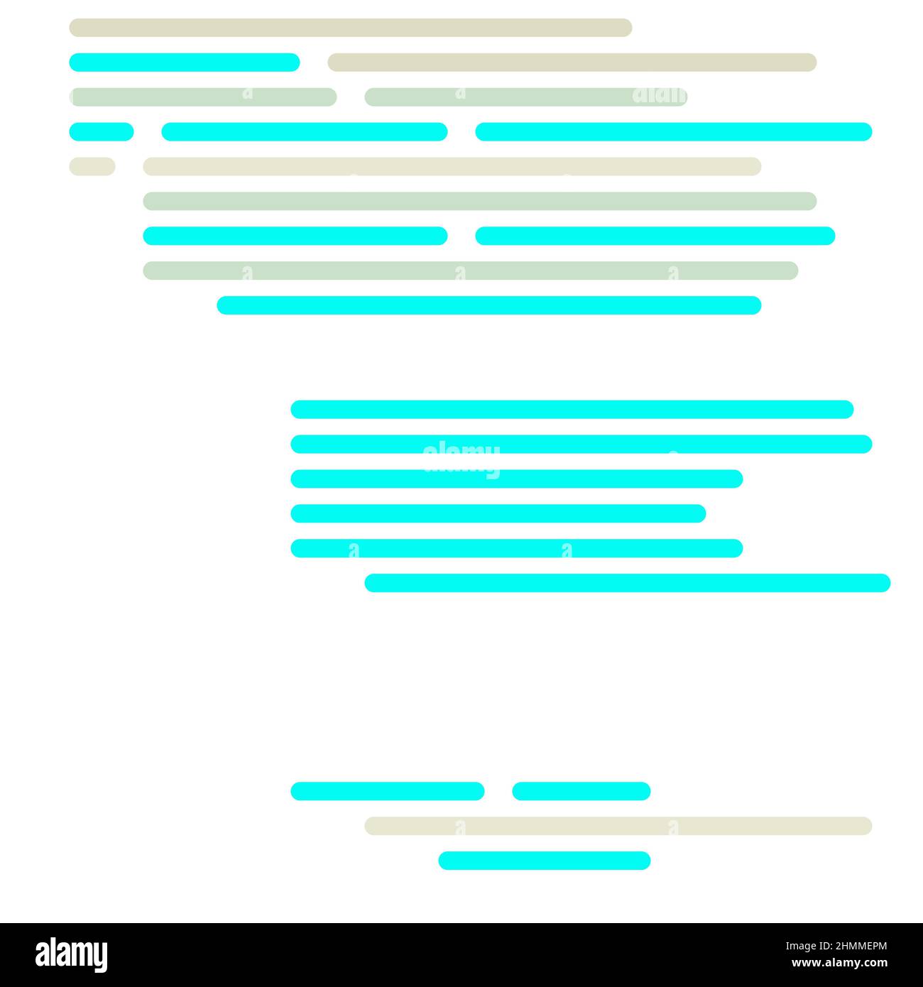 Cartoon coding simulated lines vector illustration Stock Vector Image ...