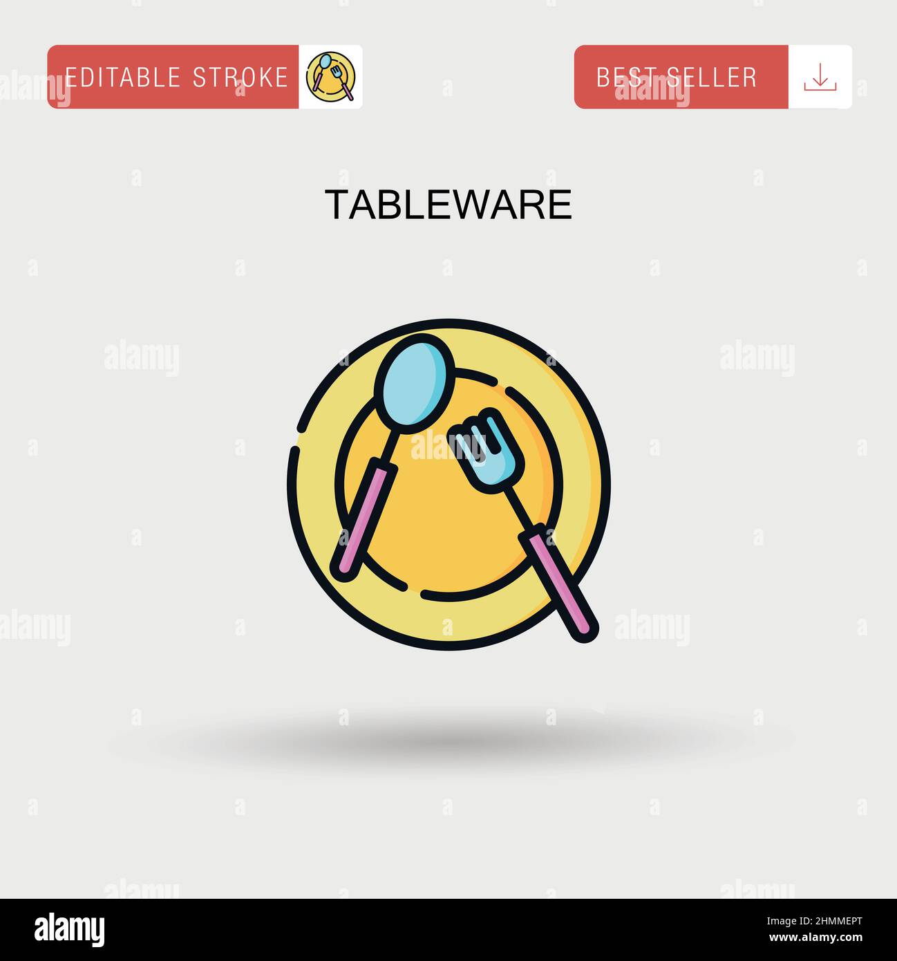 Tableware Stock Vector Images - Alamy