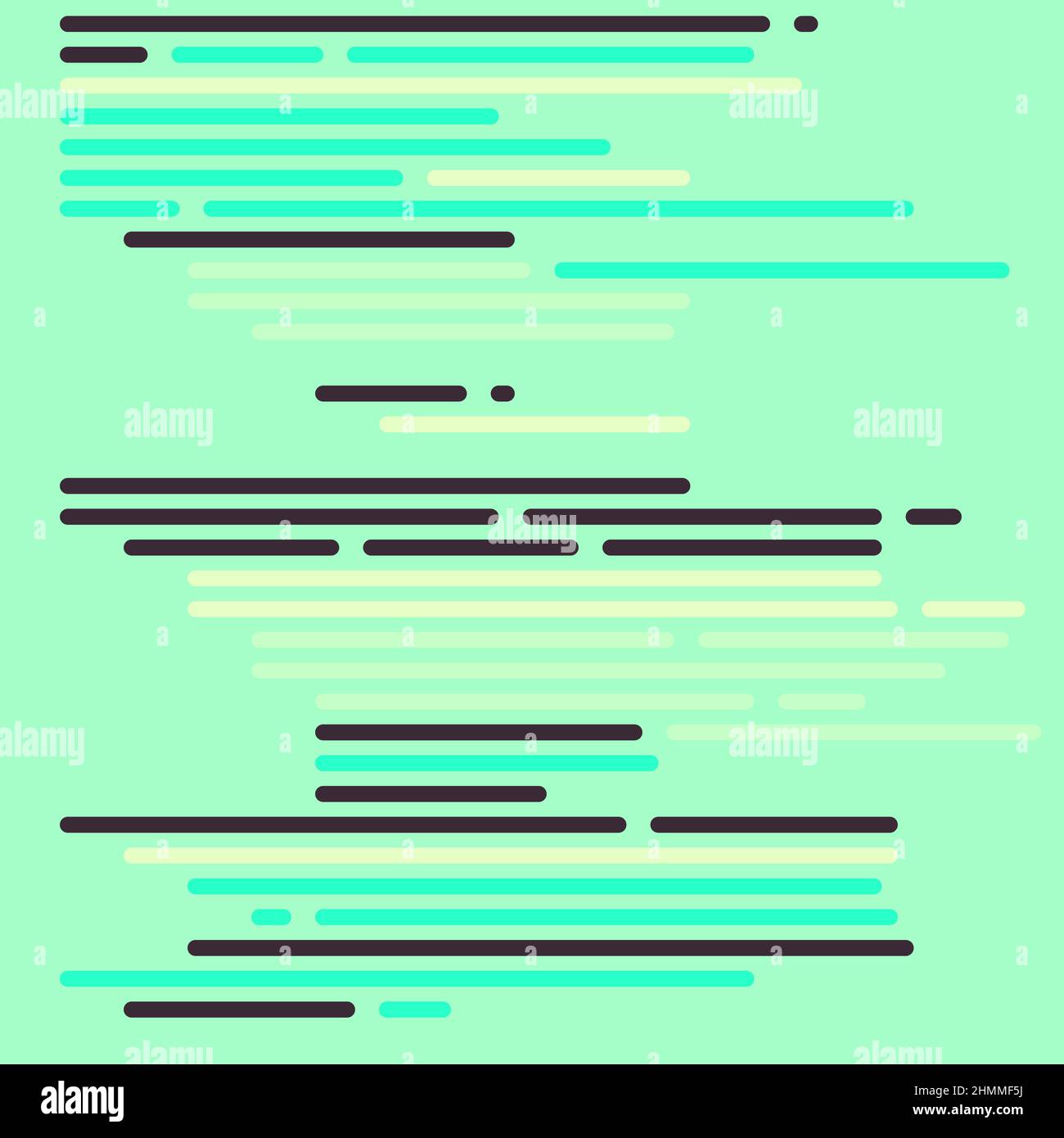 Cartoon coding simulated lines vector illustration Stock Vector Image ...