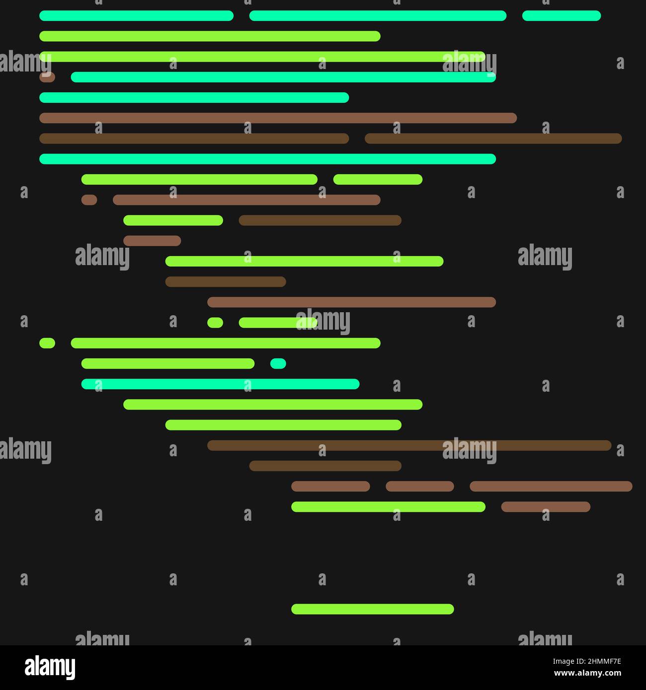 Cartoon coding simulated lines vector illustration Stock Vector Image ...