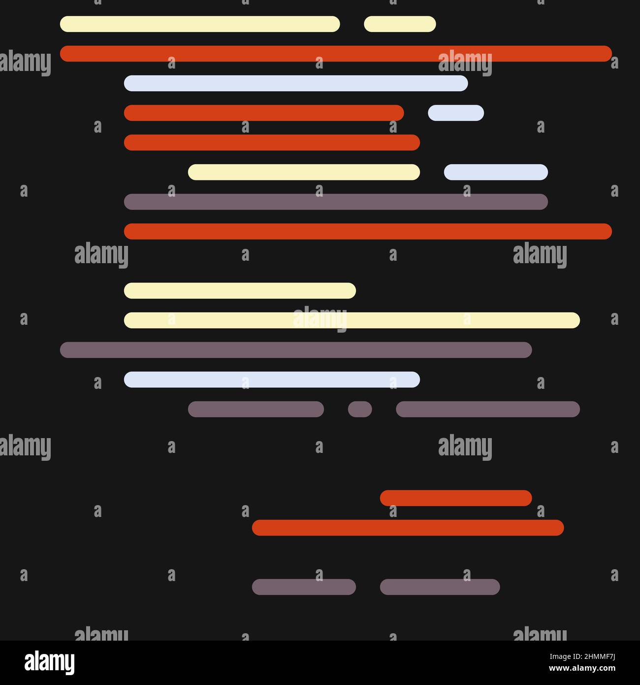 Cartoon coding simulated lines vector illustration Stock Vector Image ...