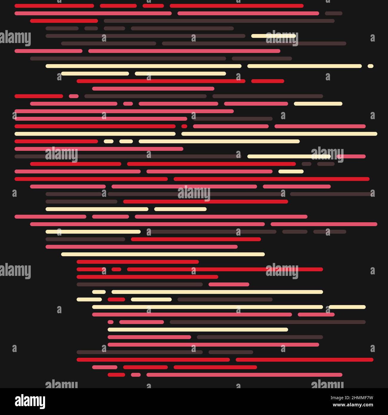 Cartoon coding simulated lines vector illustration Stock Vector Image ...
