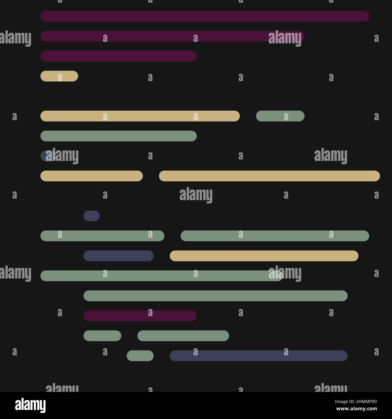 Cartoon coding simulated lines vector illustration Stock Vector Image ...