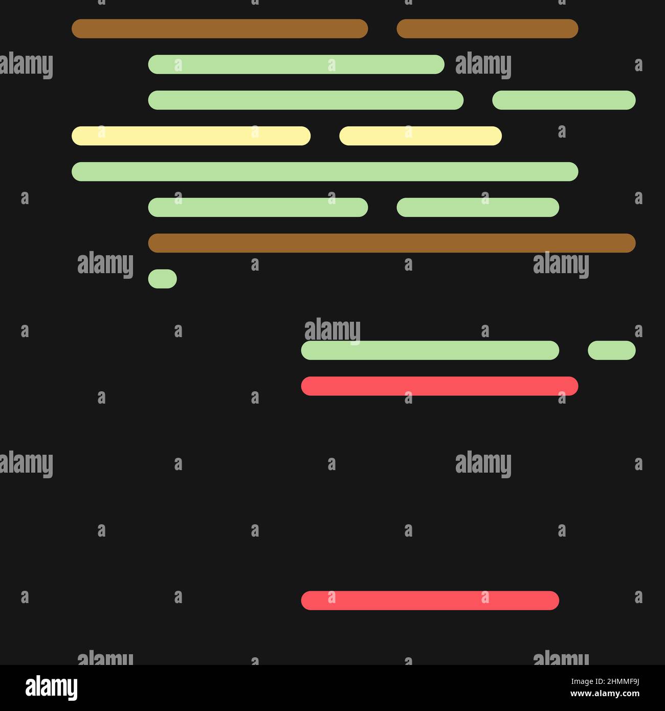 Cartoon coding simulated lines vector illustration Stock Vector Image ...