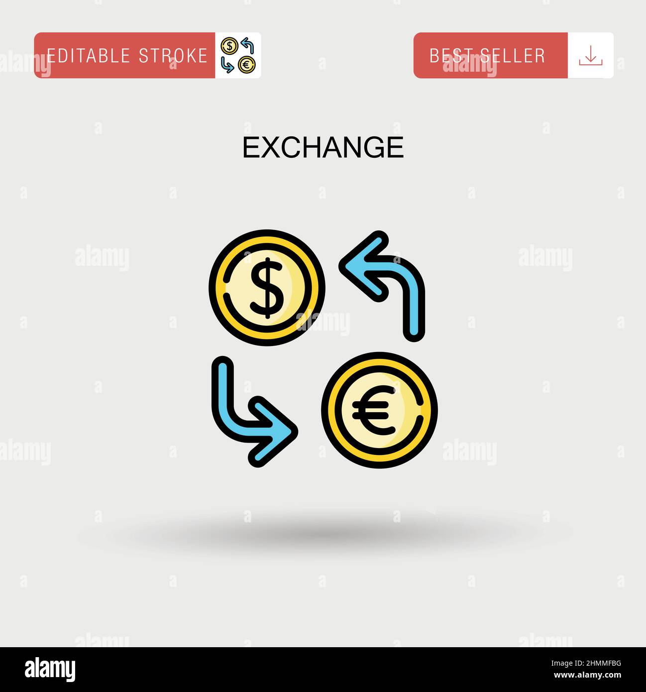 Exchange Simple vector icon Stock Vector Image & Art - Alamy
