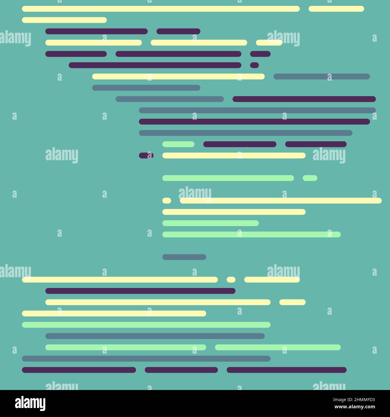 Cartoon coding simulated lines vector illustration Stock Vector Image ...