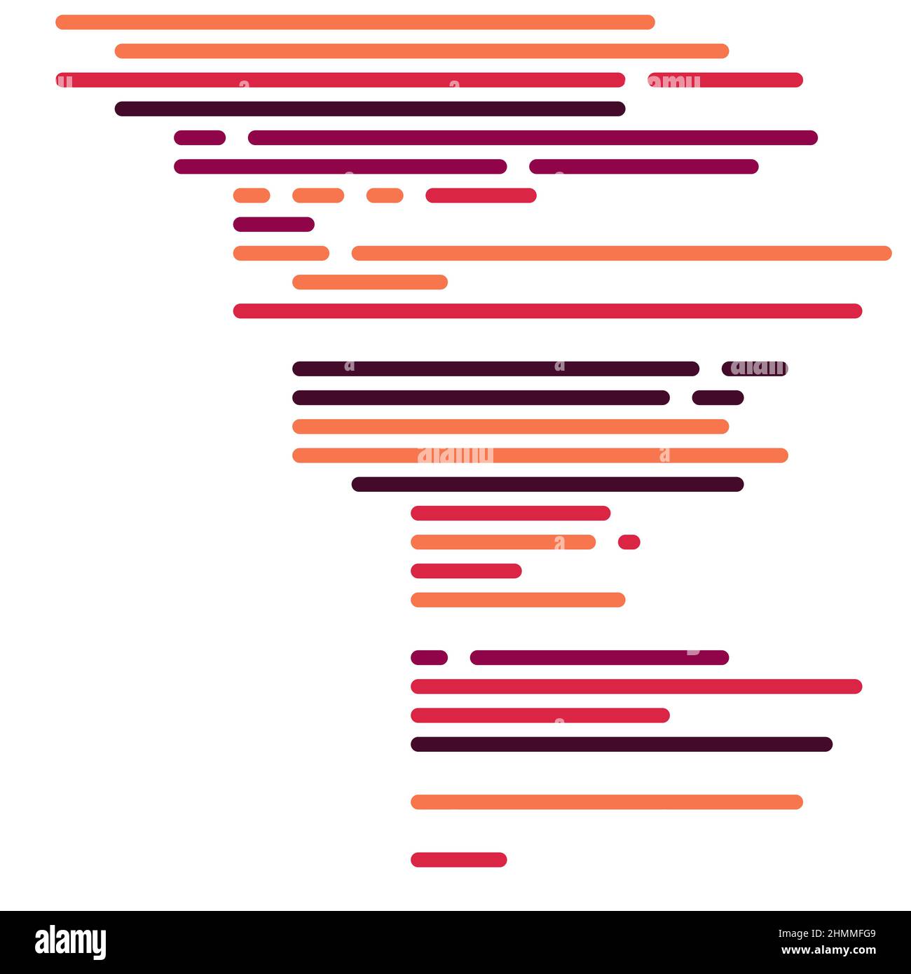 Cartoon coding simulated lines vector illustration Stock Vector Image ...