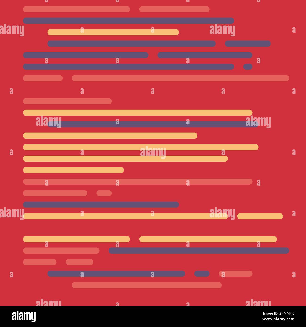 Cartoon coding simulated lines vector illustration Stock Vector Image ...