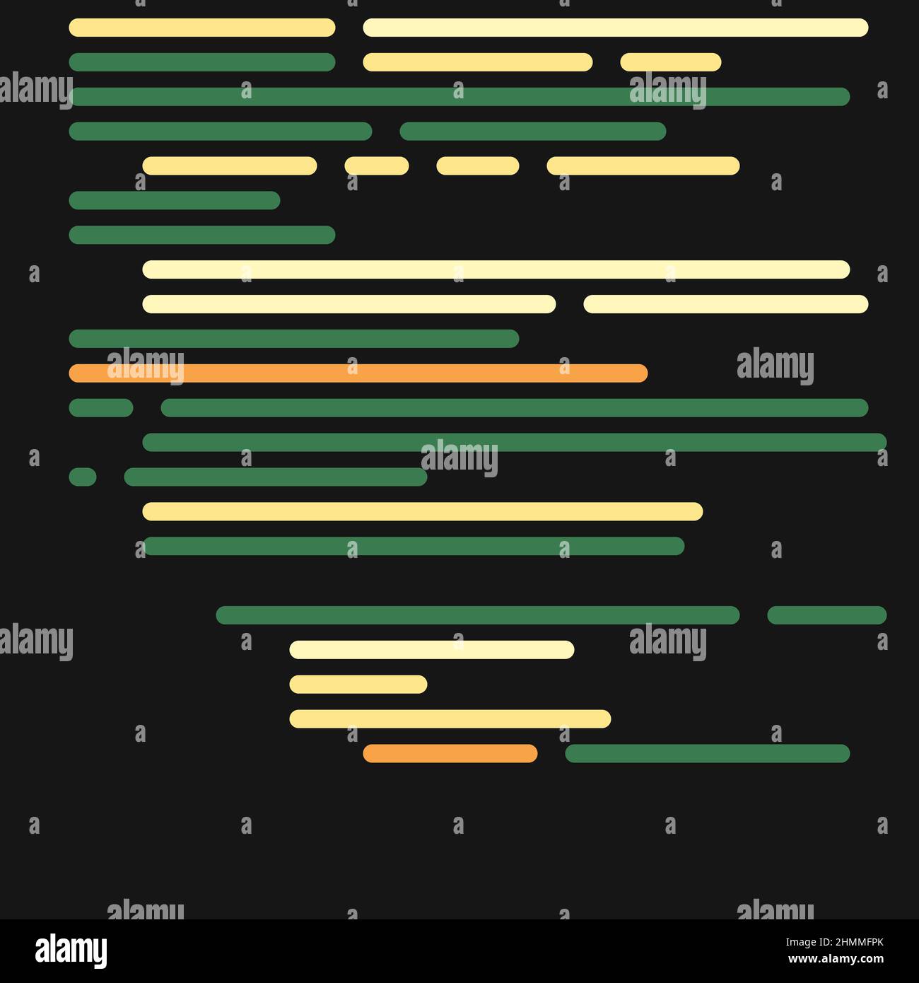 Cartoon coding simulated lines vector illustration Stock Vector Image ...