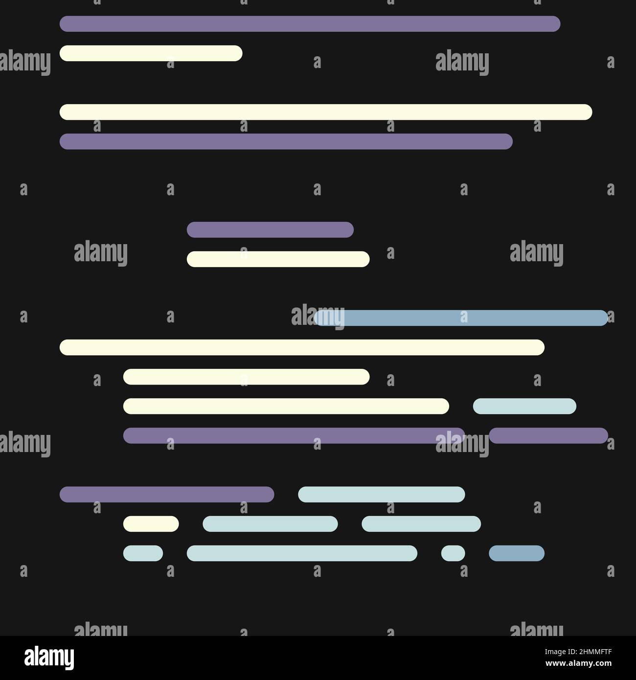 Cartoon coding simulated lines vector illustration Stock Vector Image ...