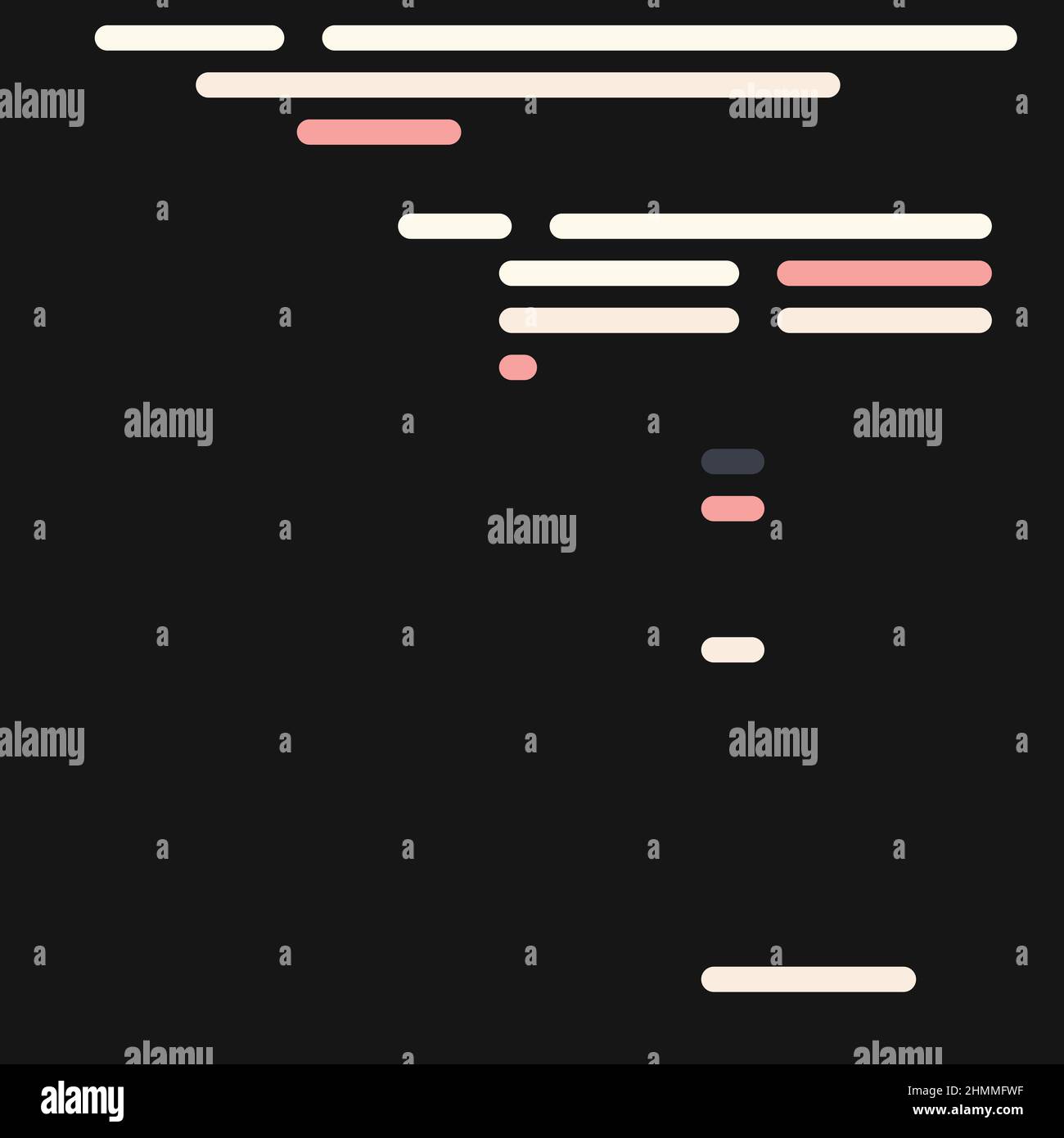 Cartoon coding simulated lines vector illustration Stock Vector Image ...