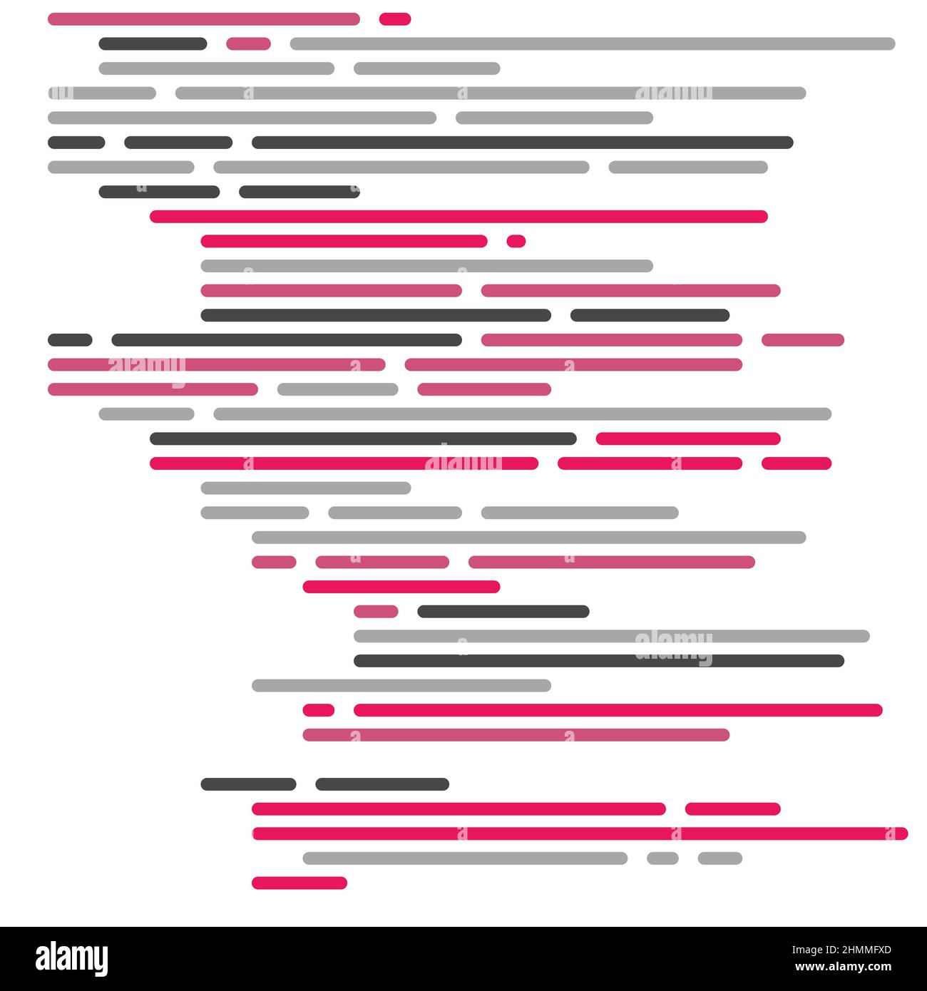 Cartoon coding simulated lines vector illustration Stock Vector Image ...